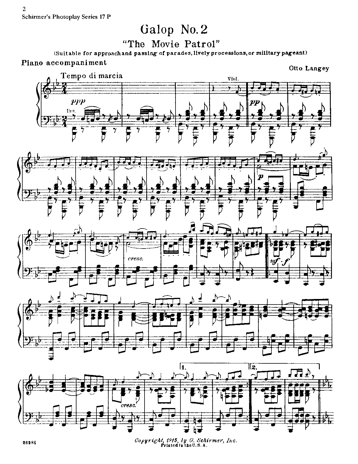Galop No.2 (Langey, Otto) - IMSLP: Free Sheet Music PDF Download