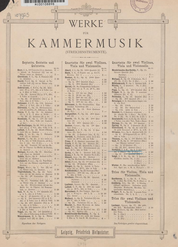 String Quartets Nos.1-2, Op.6 (Verhulst, Johannes) - IMSLP String Quartets Nos.1-2, Op.6 (Verhulst, Johannes) - IMSLP