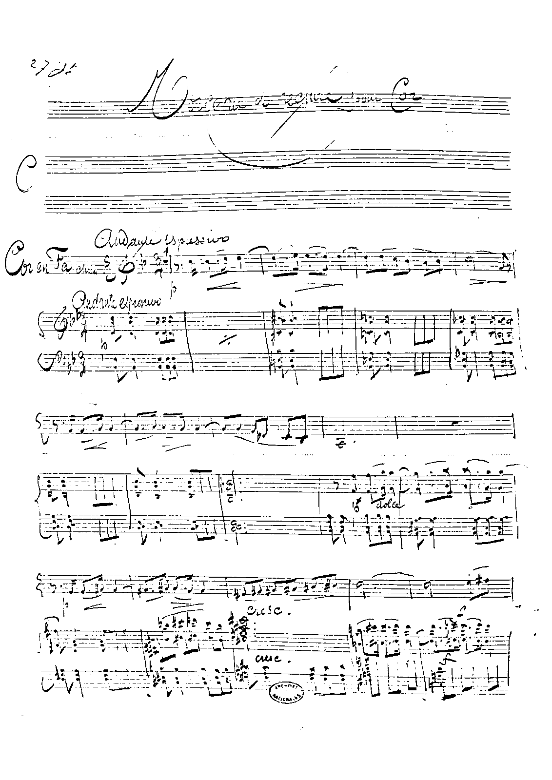 Morceau de lecture pour cor (Pfeiffer, Georges Jean) - IMSLP Morceau de lecture pour cor (Pfeiffer, Georges Jean) - IMSLP