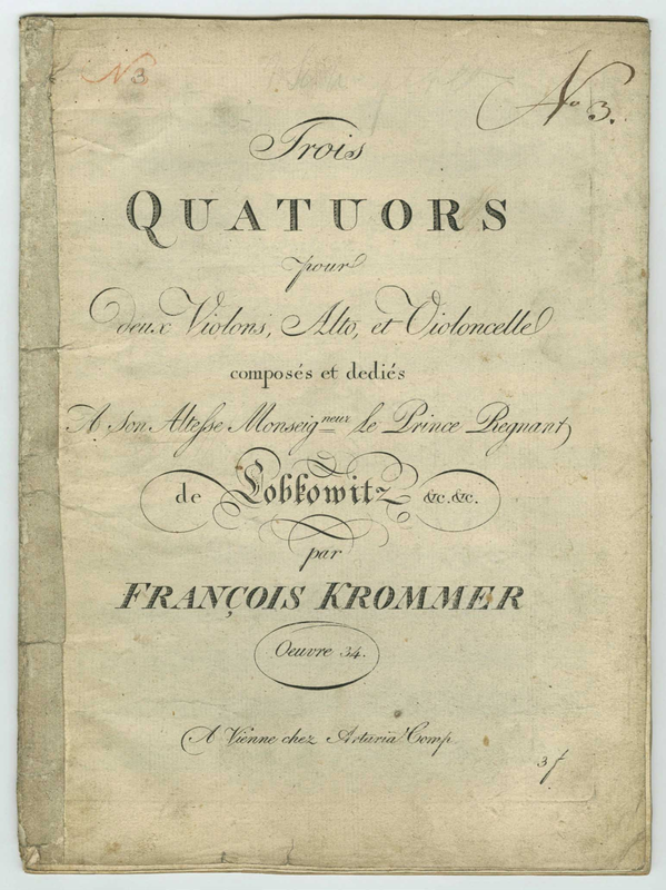 3 String Quartets, Op.34 (Krommer, Franz) - IMSLP 3 String Quartets, Op.34 (Krommer, Franz) - IMSLP