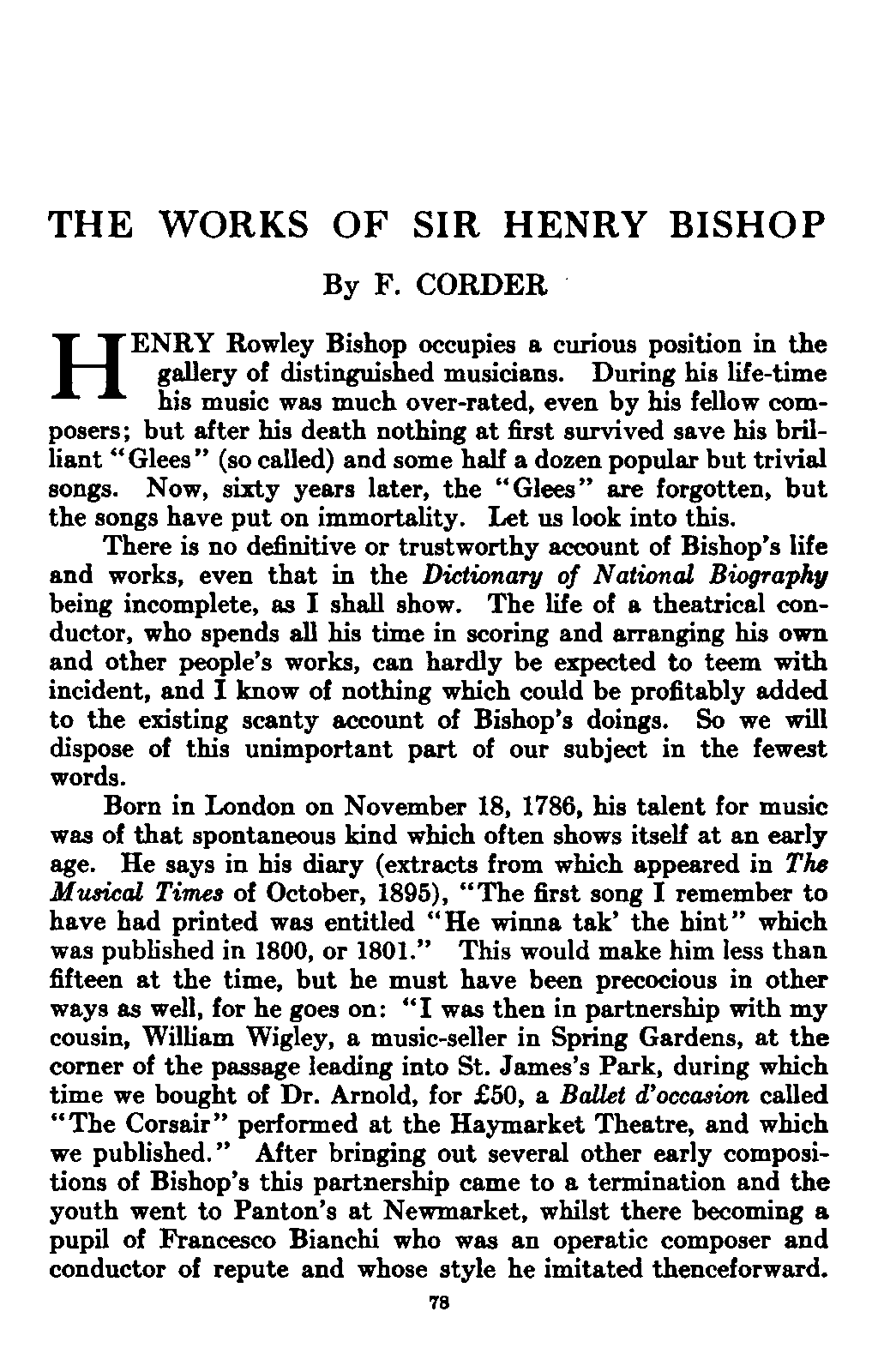 The Works of Sir Henry Bishop (Corder, Frederick) - IMSLP