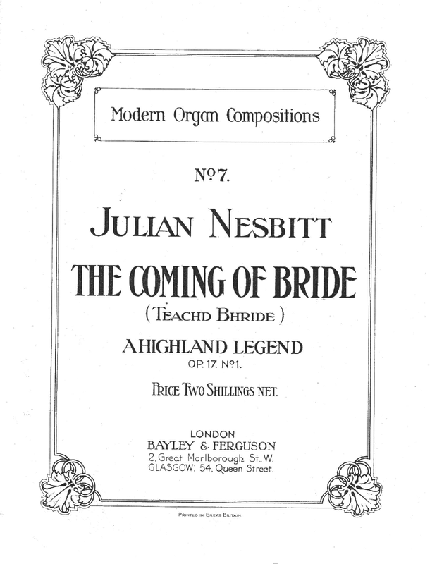 The Coming of Bride, Op.17 No.1 (Nesbitt, Julian H. W.) - IMSLP