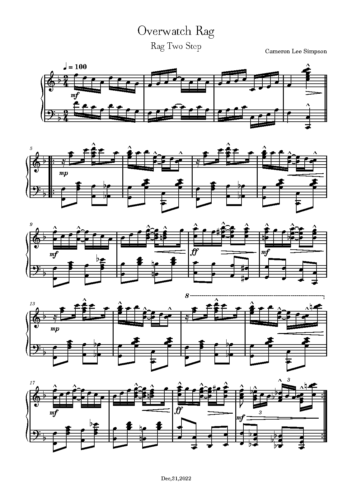 Overwatch Rag (Simpson, Cameron Lee) - IMSLP