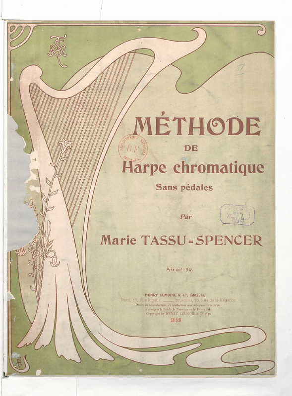 Méthode de harpe chromatique sans pédales (Tassu-Spencer, Marie) - IMSLP