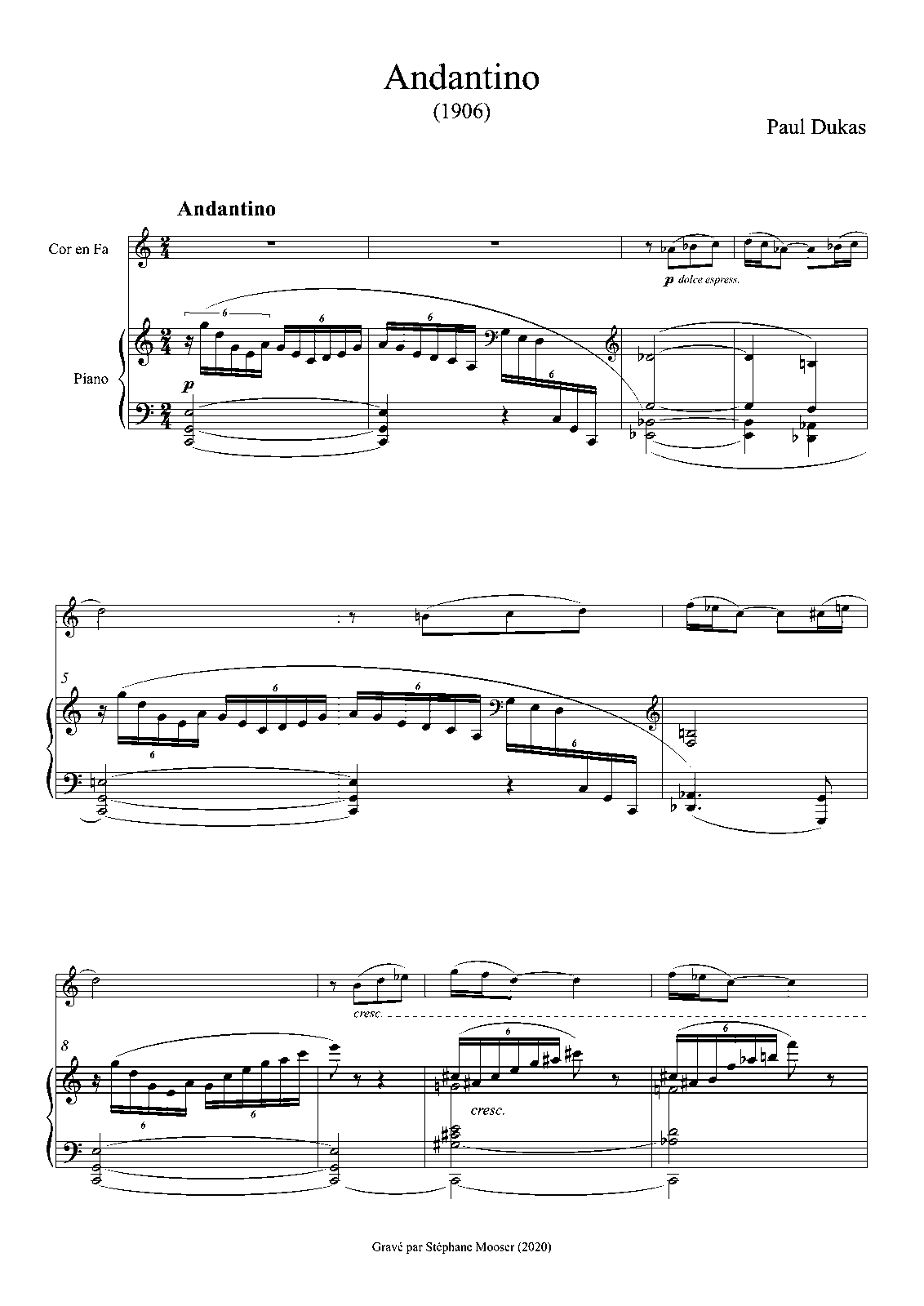 Morceau de lecture (Dukas, Paul) - IMSLP Morceau de lecture (Dukas, Paul) - IMSLP