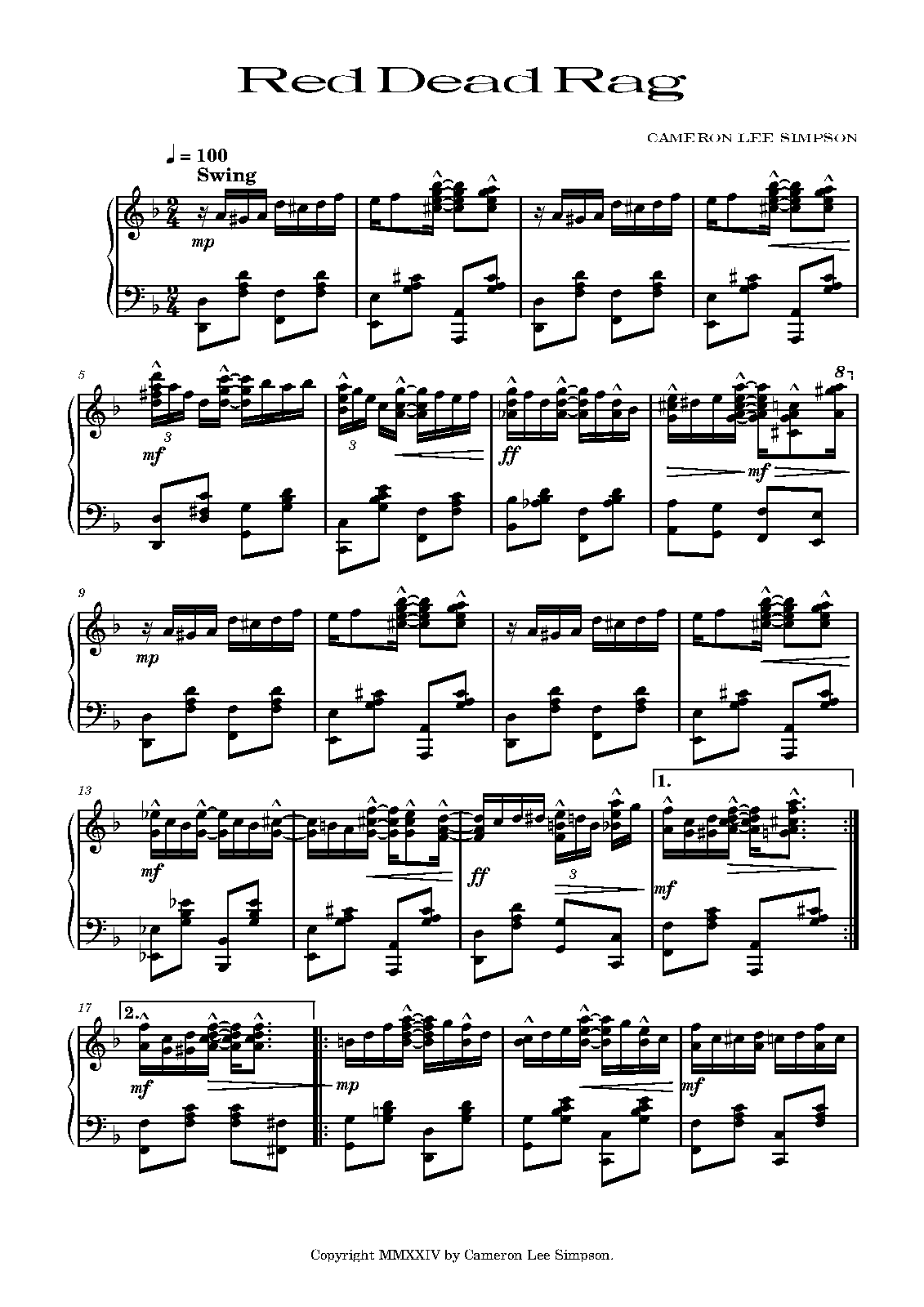 Red Dead Rag (Simpson, Cameron Lee) - IMSLP