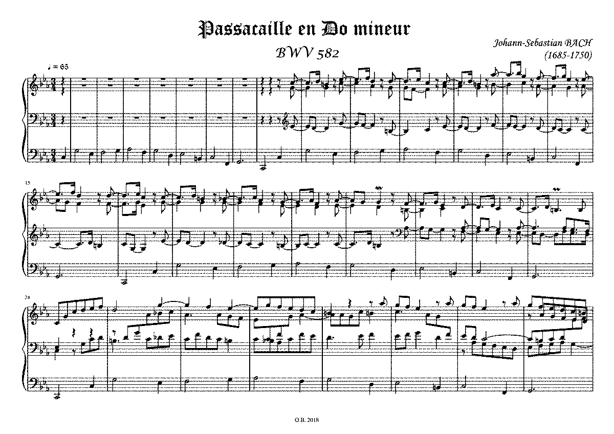 Passacaglia in C minor, BWV 582 (Bach, Johann Sebastian) - IMSLP: Free ...