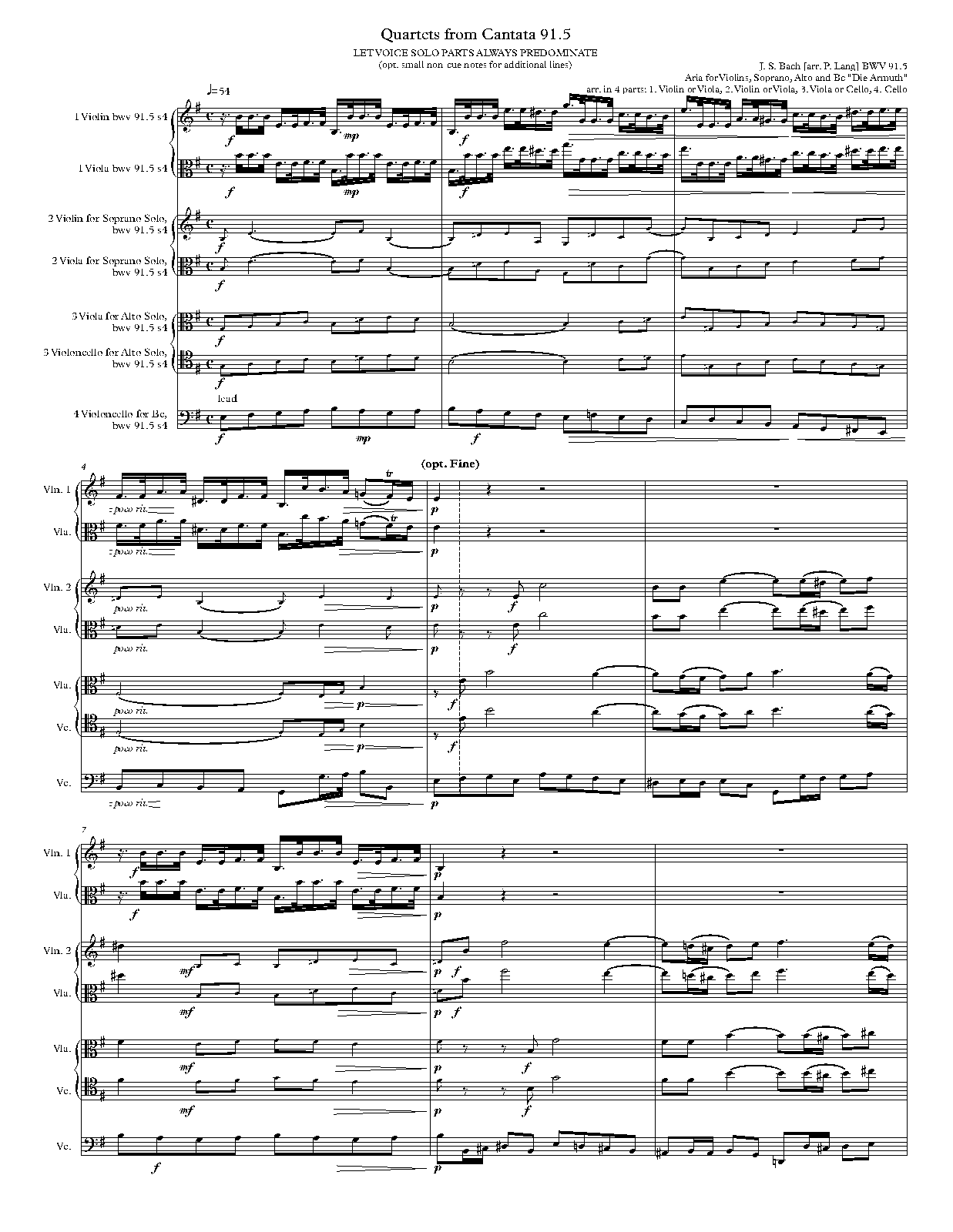 Gelobet seist du, Jesu Christ, BWV 91 (Bach, Johann Sebastian) - IMSLP: Free Sheet Music PDF ...
