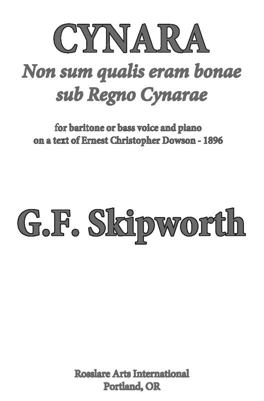 Cynara (Skipworth, George F.) - IMSLP