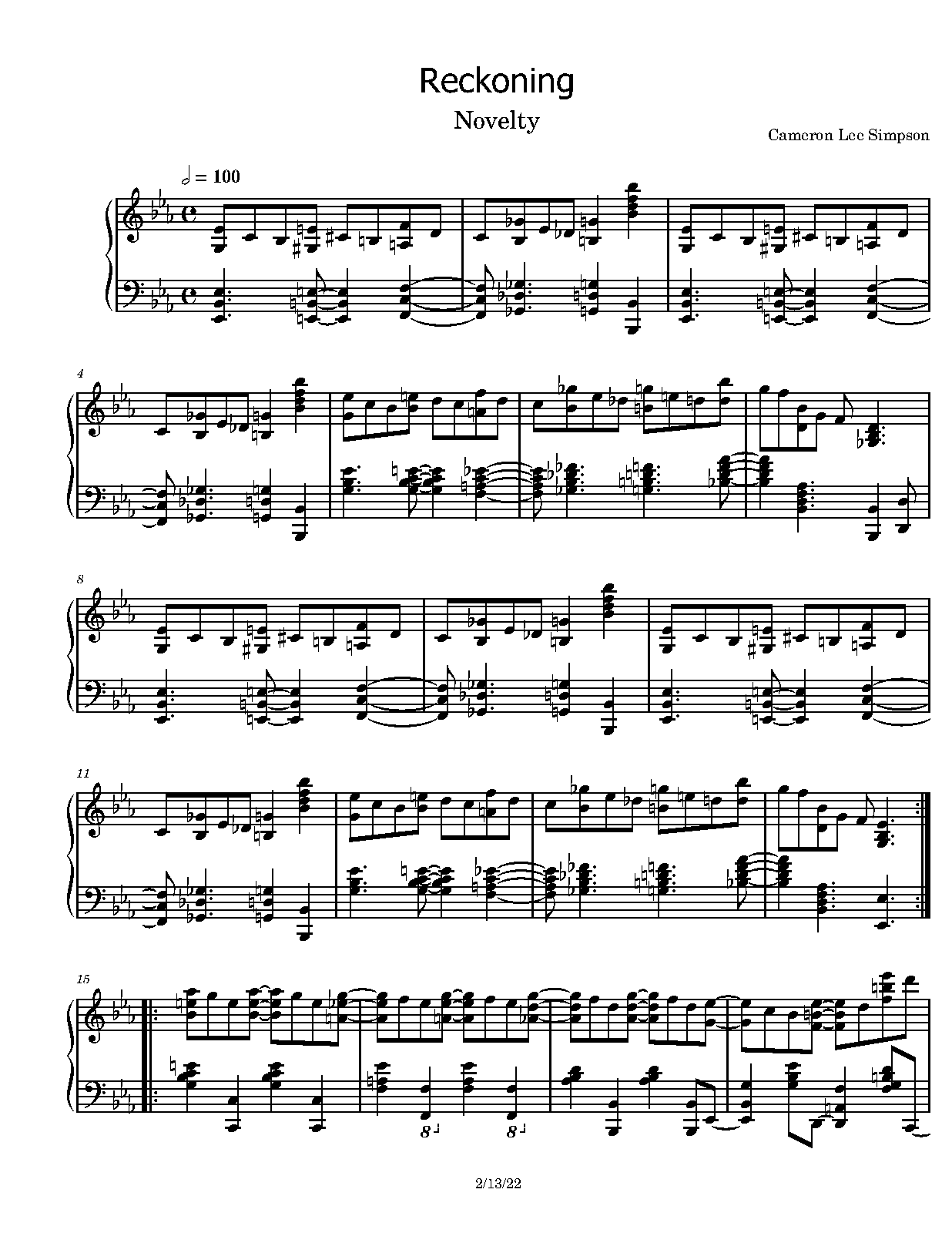 Reckoning (Simpson, Cameron Lee) - IMSLP