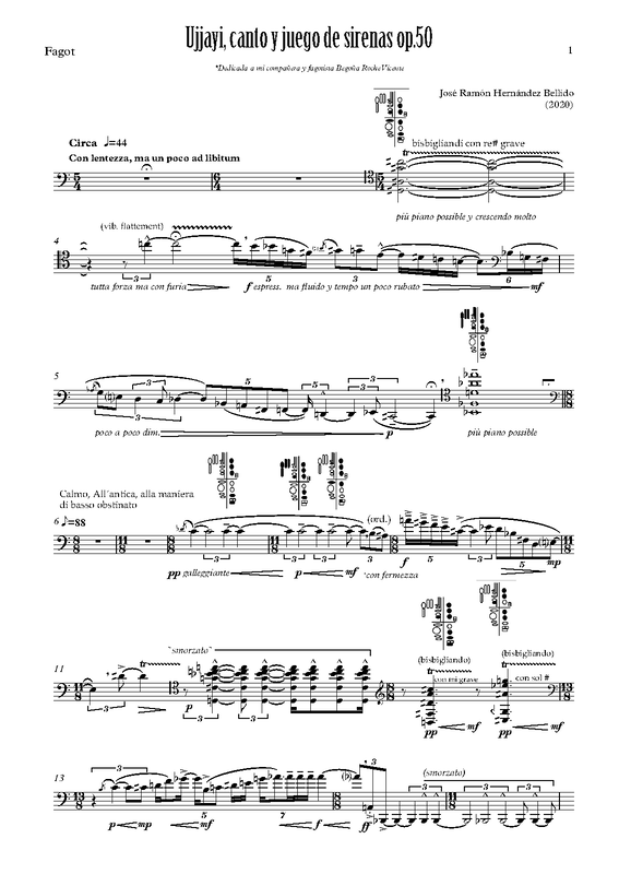 Ujjayi canto y juego de sirenas, Op.50 (Hernández Bellido, José Ramón ...