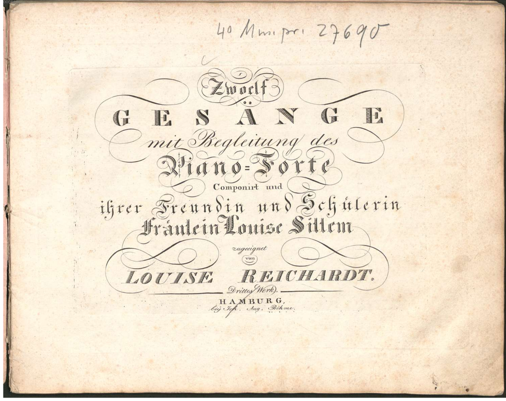 12 Gesänge, Op.3 (Reichardt, Louise) - IMSLP 12 Gesänge, Op.3 (Reichardt, Louise) - IMSLP