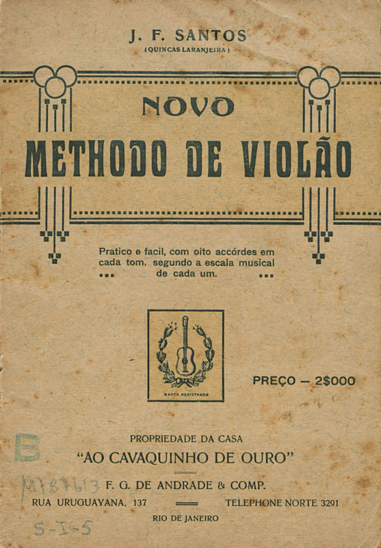 Novo Methodo de Violão (Santos, Joaquim Francisco dos) - IMSLP
