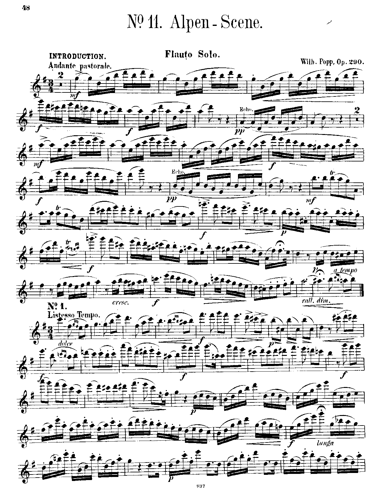 Alpen-Scene, Op.290 (Popp, Wilhelm) - IMSLP: Free Sheet Music PDF Download