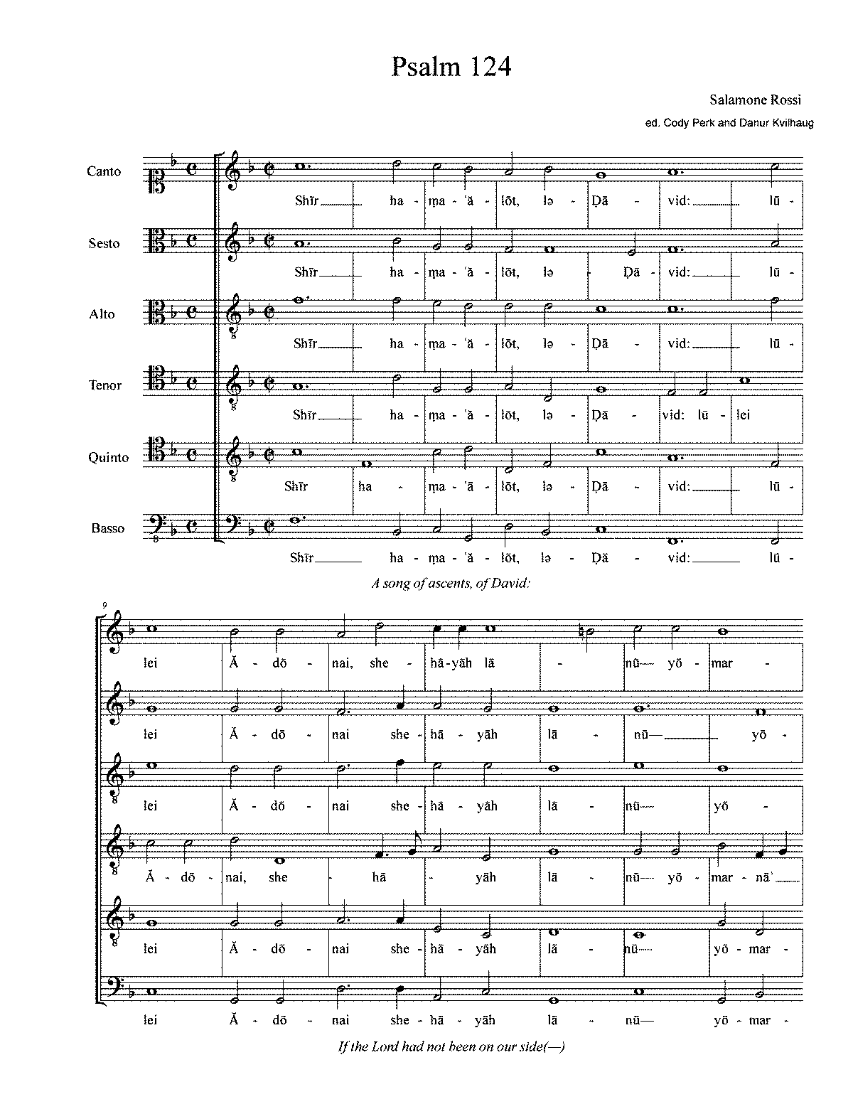 Psalm 124 (Rossi, Salamone) - IMSLP