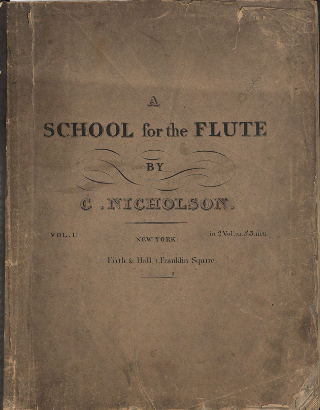 A School for the Flute (Nicholson, Charles) - IMSLP: Free Sheet Music ...