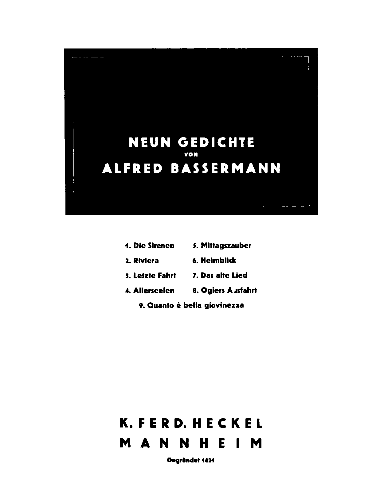9 Gedichte, Op.12 (Dusch, Alexander von) - IMSLP: Free Sheet Music PDF ... 9 Gedichte, Op.12 (Dusch, Alexander von) - IMSLP: Free Sheet Music PDF ...