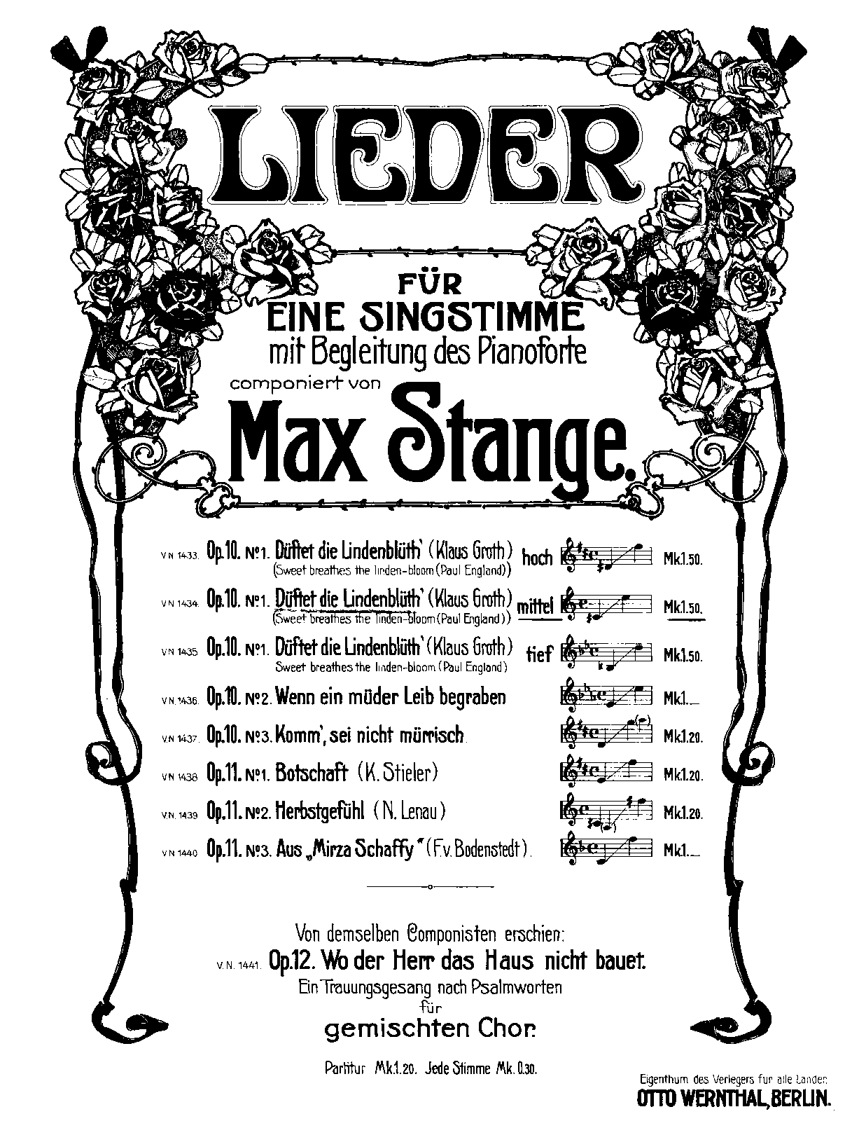 3 Gedichte, Op.10 (Stange, Max) - IMSLP 3 Gedichte, Op.10 (Stange, Max) - IMSLP