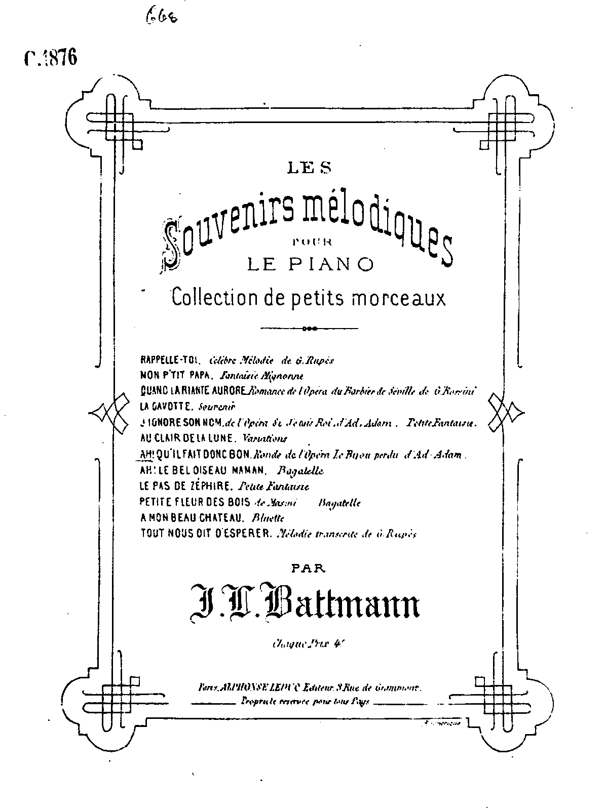 Ah! qu'il fait donc bon, Op.374 (Battmann, Jacques-Louis) - IMSLP Ah! qu'il fait donc bon, Op.374 (Battmann, Jacques-Louis) - IMSLP