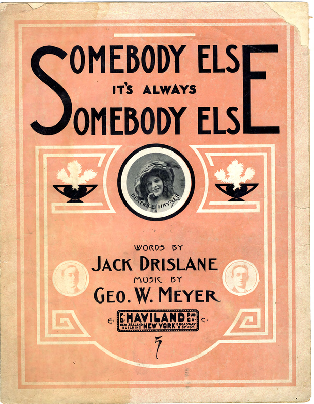 Somebody Else It's Always Somebody Else (Meyer, George W.) - IMSLP