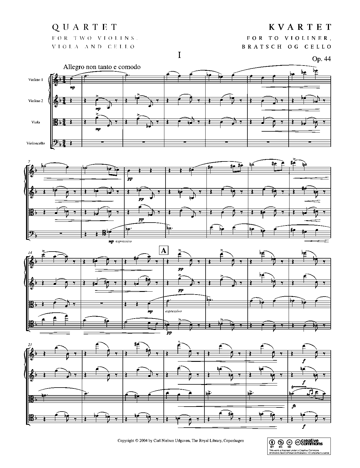 String Quartet No.4, Op.44 (Nielsen, Carl) - IMSLP String Quartet No.4, Op.44 (Nielsen, Carl) - IMSLP