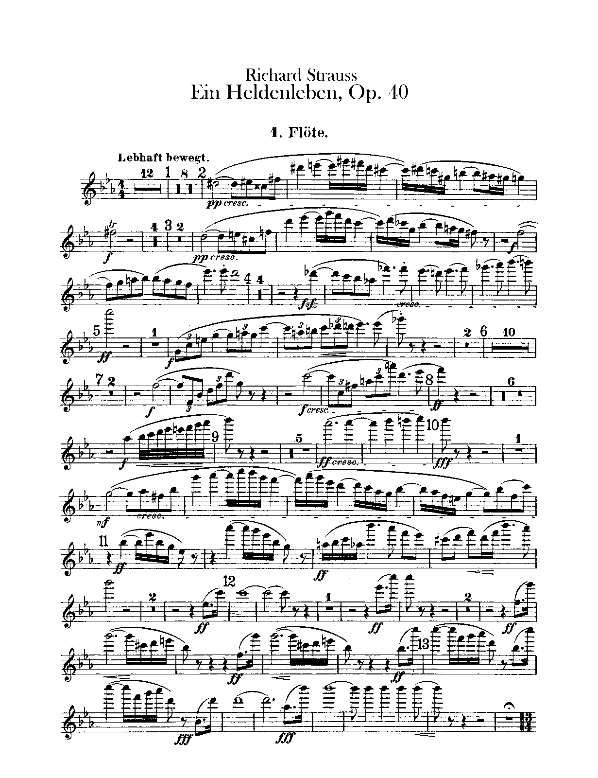 Ein Heldenleben, Op.40 (Strauss, Richard) - IMSLP