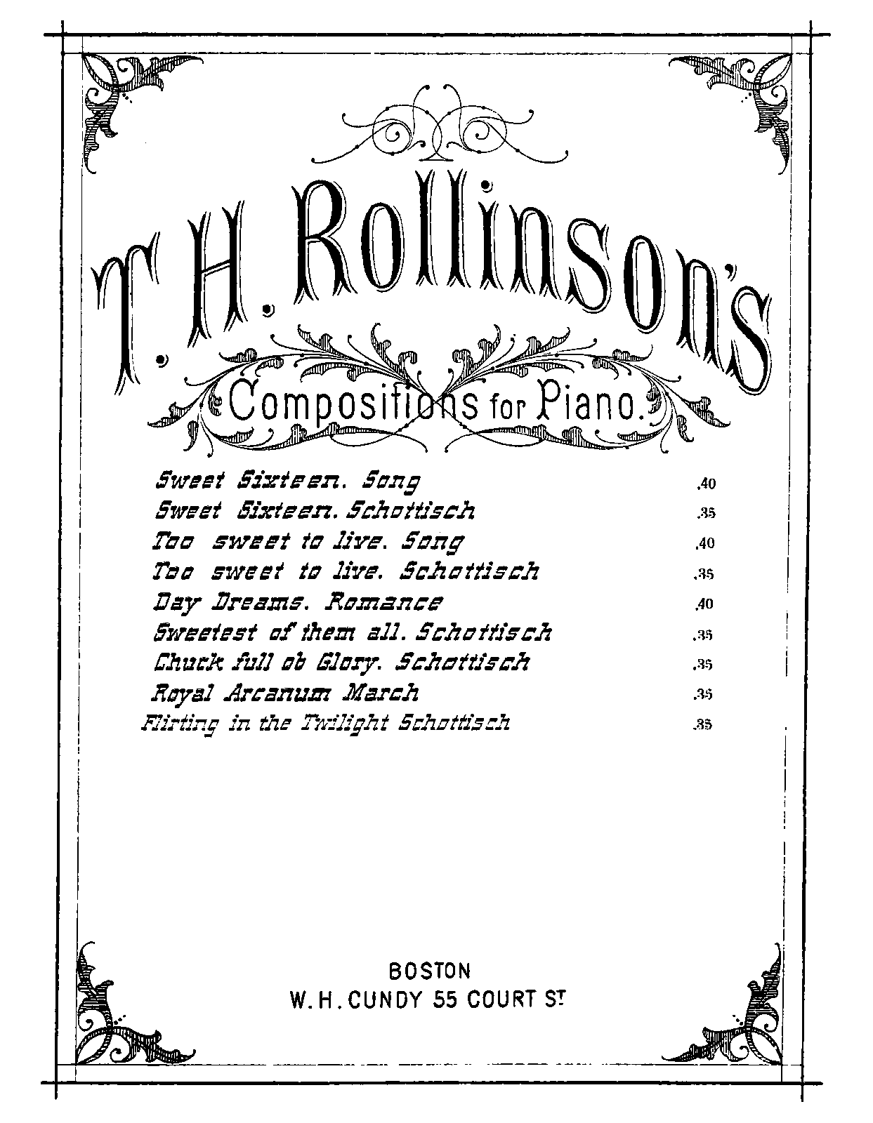 The Sweetest of Them All (Rollinson, Thomas H.) - IMSLP