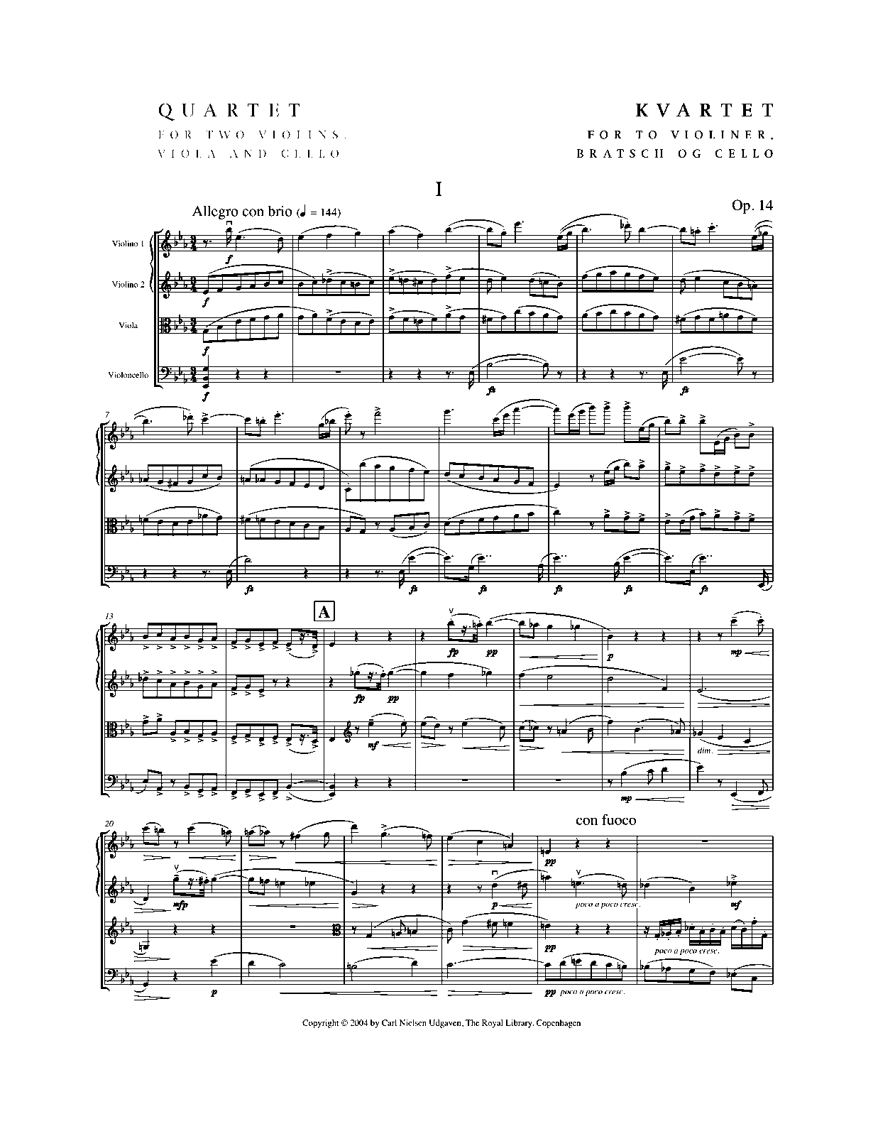 String Quartet No.3, Op.14 (Nielsen, Carl) - IMSLP String Quartet No.3, Op.14 (Nielsen, Carl) - IMSLP