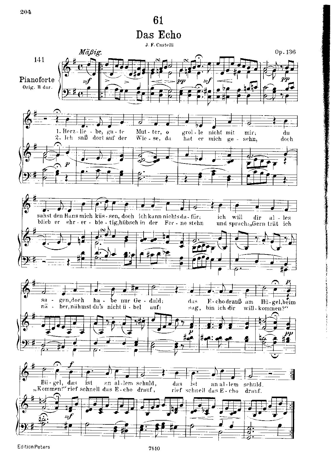 Das Echo, D.990c (Schubert, Franz) - IMSLP: Free Sheet Music PDF Download