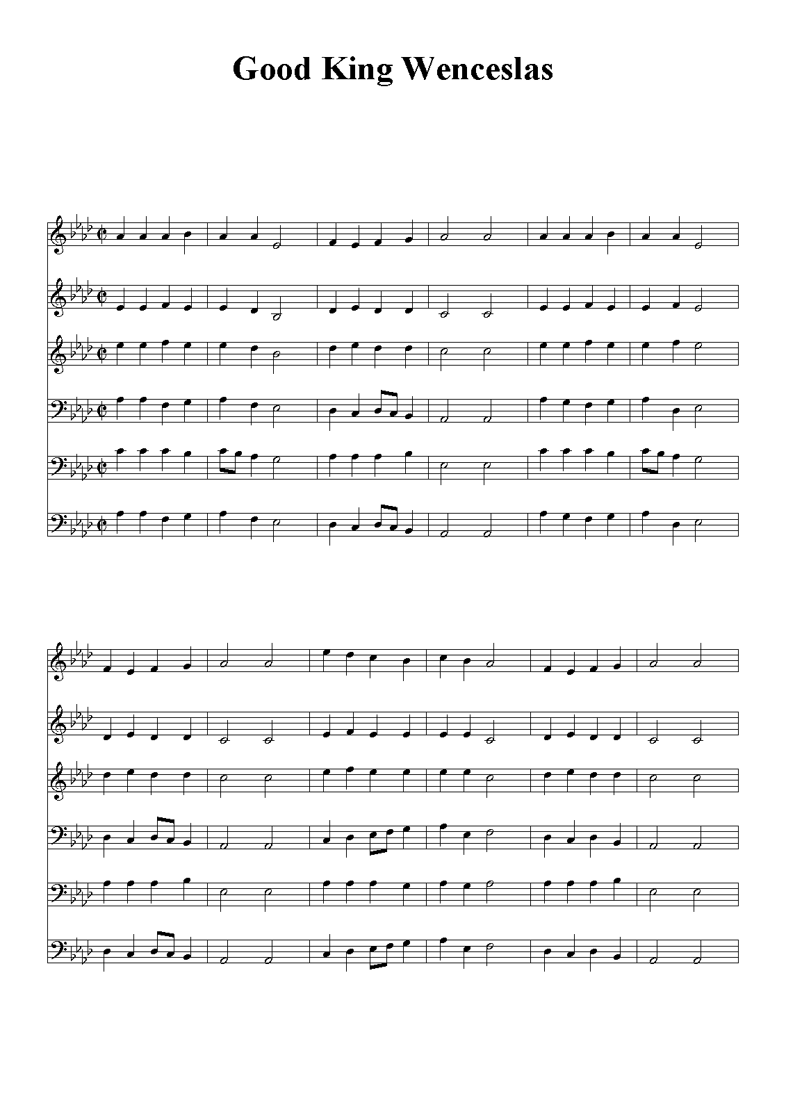 Good King Wenceslas (Anonymous) - IMSLP