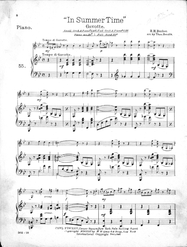 In Summer Time (Barker, Richard H.) - IMSLP