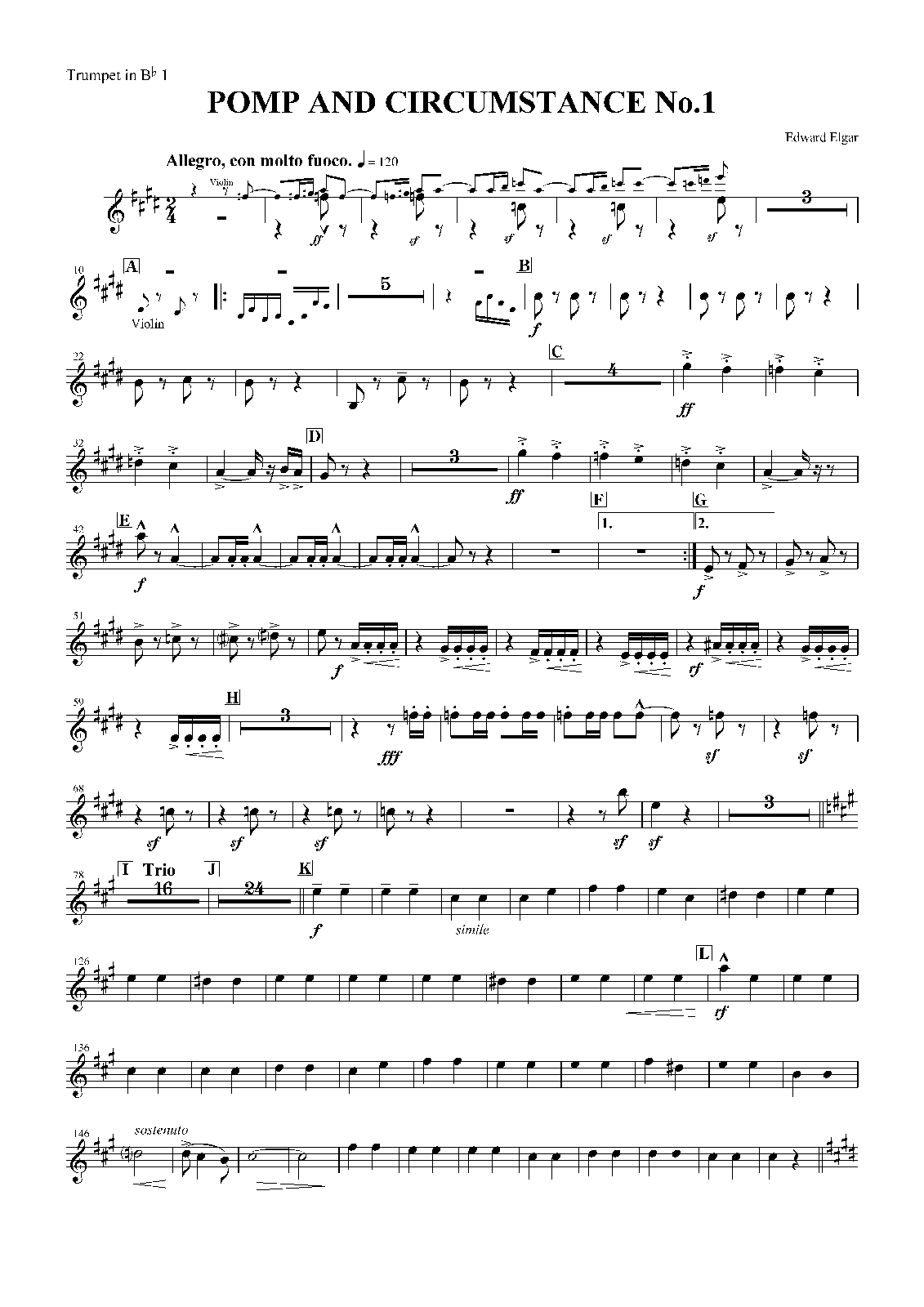 Pomp and Circumstance March No.1, Op.39 No.1 (Elgar, Edward) - IMSLP: Free Sheet Music PDF Download