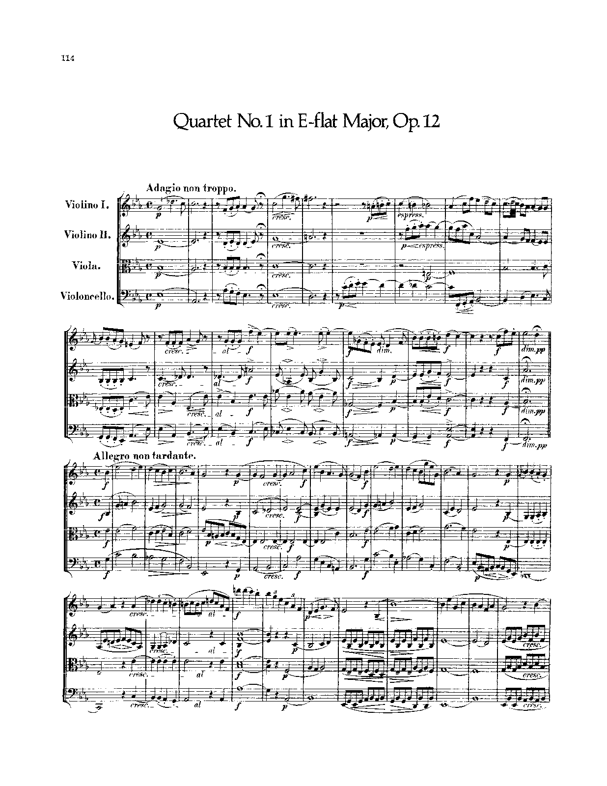 String Quartet No.1, Op.12 (Mendelssohn, Felix) - IMSLP: Free Sheet Music PDF Download