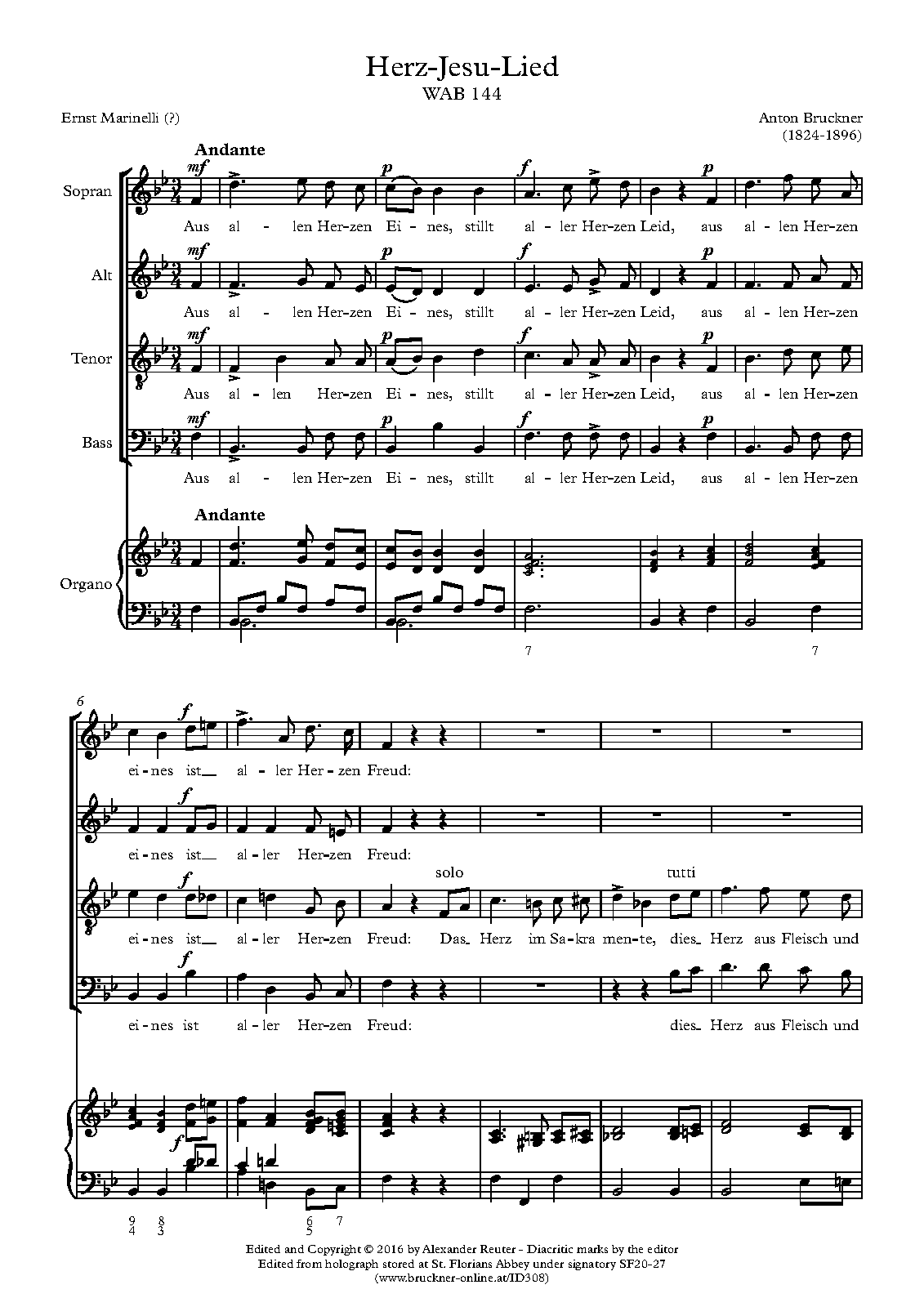 Herz-Jesu-Lied, WAB 144 (Bruckner, Anton) - IMSLP: Free Sheet Music PDF Download