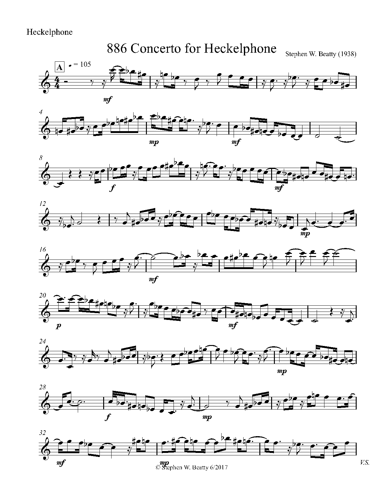 Heckelphone Concerto, Op.886 (Beatty, Stephen W.) - IMSLP
