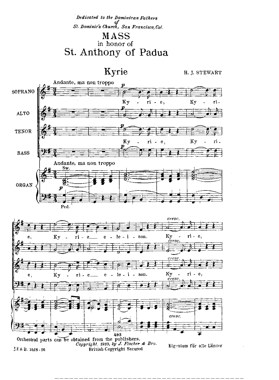 Mass in Honor of St. Anthony of Padua (Stewart, Humphrey John) - IMSLP