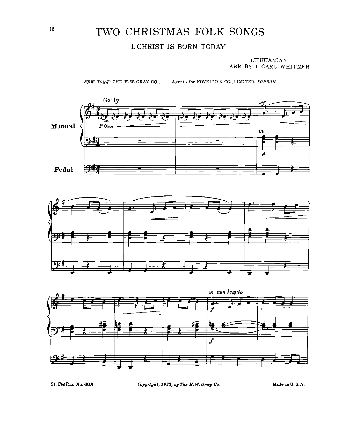 2 Christmas Folk Songs (Whitmer, Thomas Carl) - IMSLP