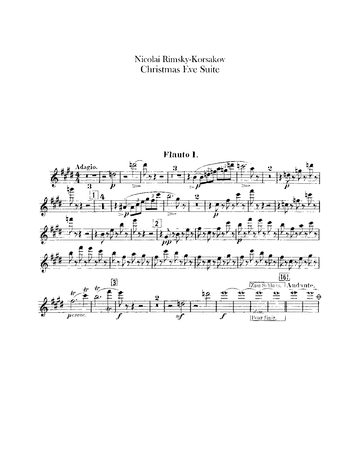 Christmas Eve (suite) (Rimsky-Korsakov, Nikolay) - IMSLP: Free Sheet ...