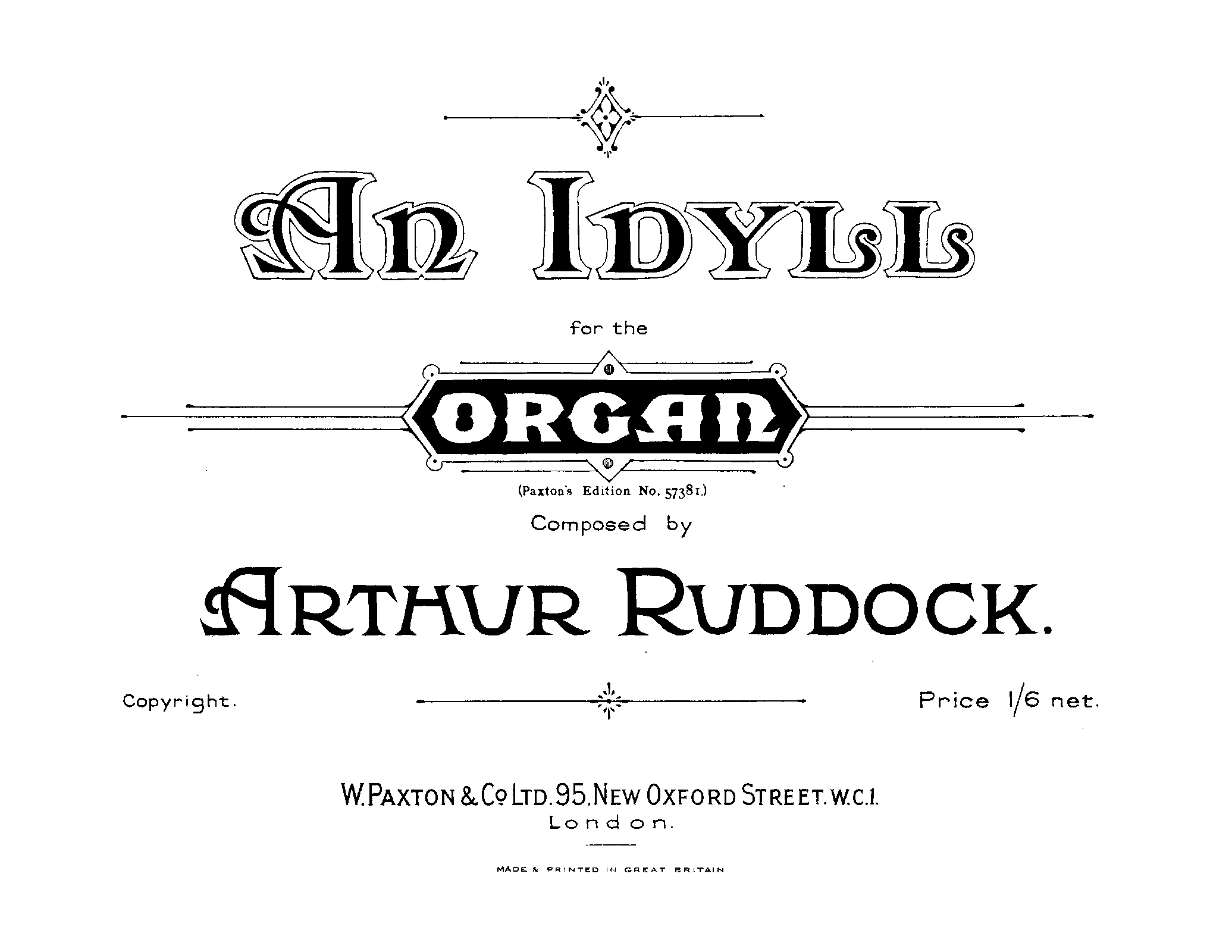 An Idyll (Ruddock, Arthur) - IMSLP