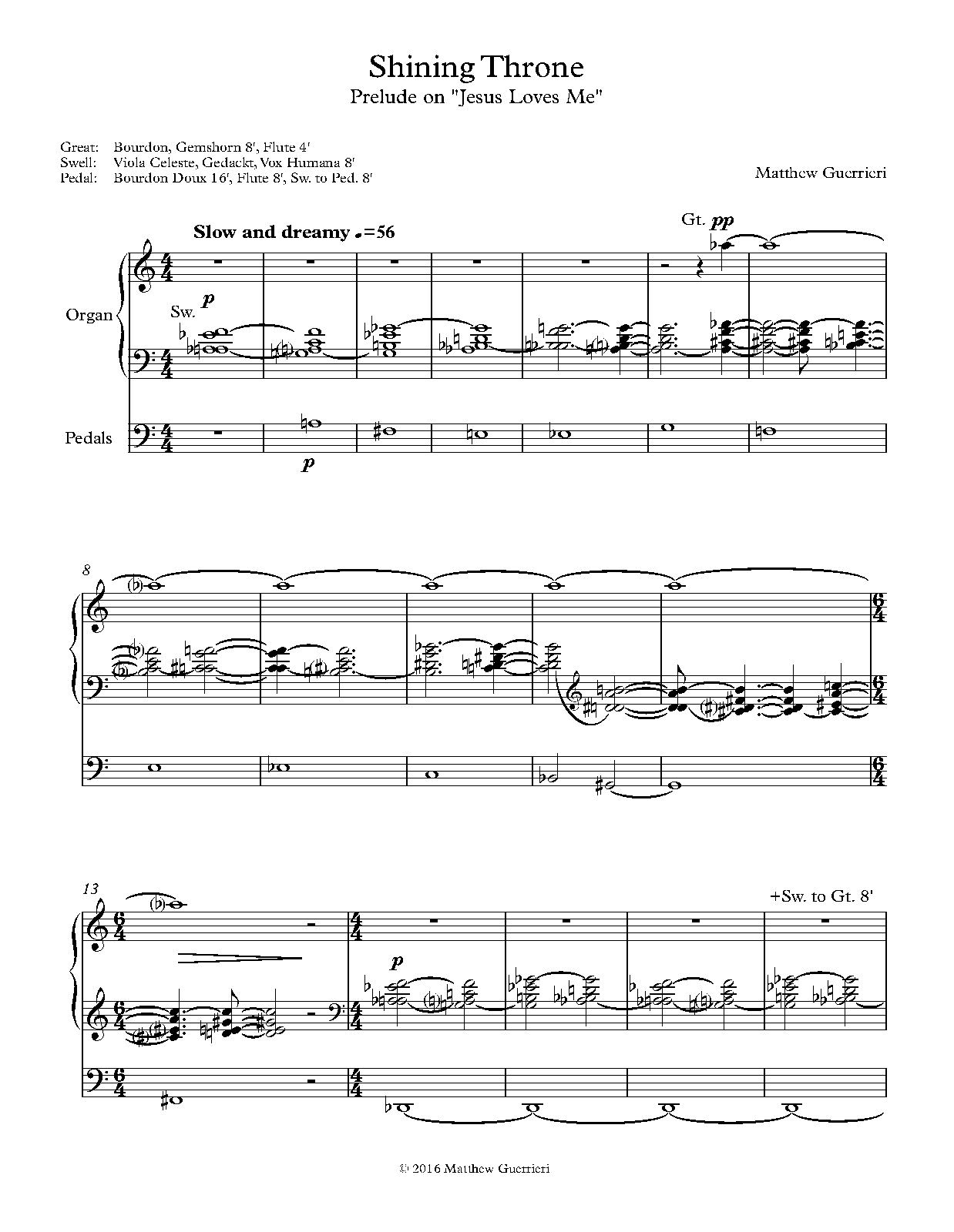 Shining Throne (Guerrieri, Matthew) - IMSLP