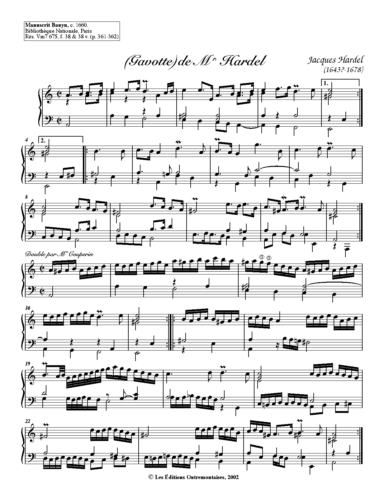 7 Harpsichord Pieces from the Bauyn Manuscript (Hardel, Jacques) - IMSLP