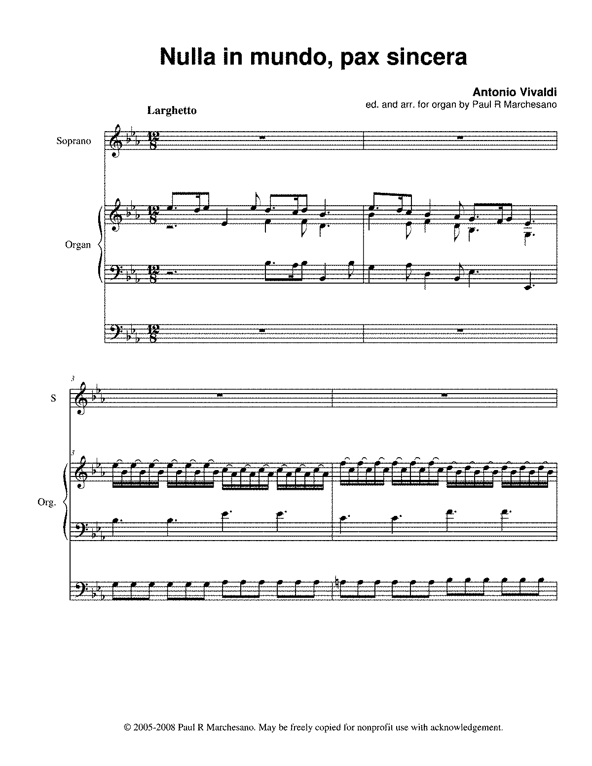 Nulla in mundo pax sincera, RV 630 (Vivaldi, Antonio) - IMSLP: Free ...