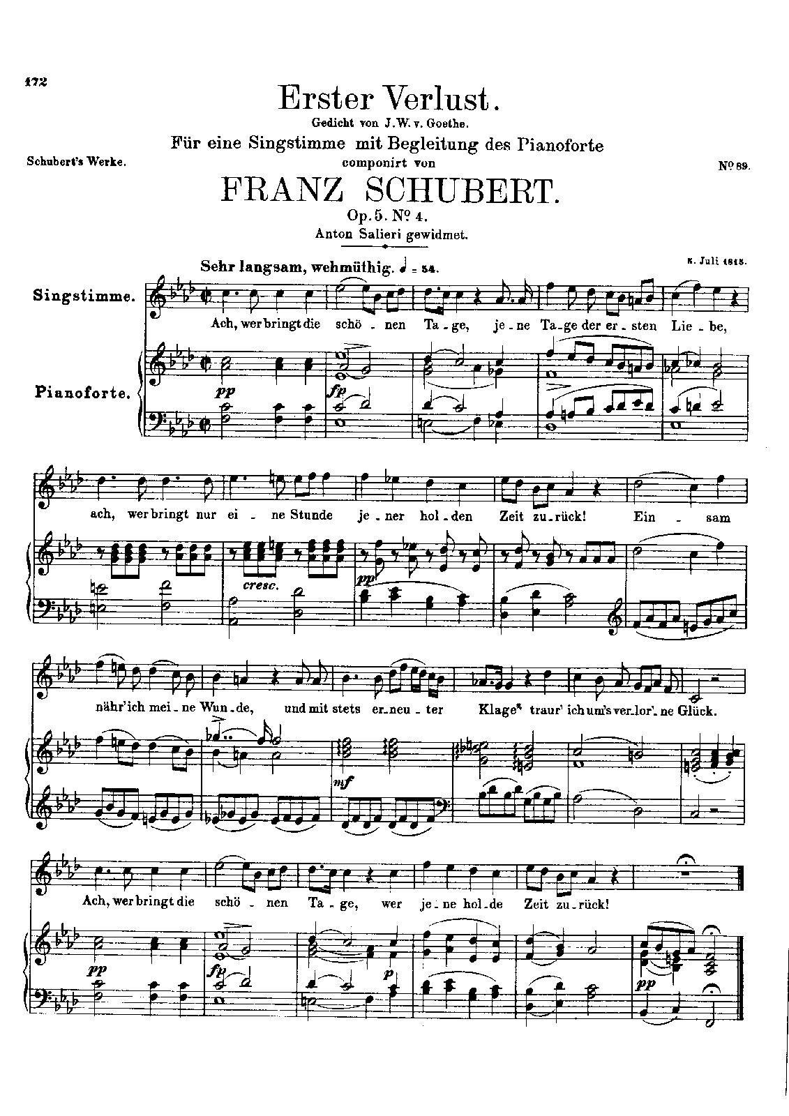 Erster Verlust, D.226 (Schubert, Franz) - IMSLP Erster Verlust, D.226 (Schubert, Franz) - IMSLP