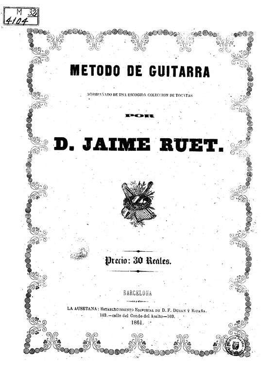 Método de guitarra (Ruet, Jaime) - IMSLP