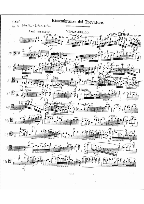 Rimembranze del 'Trovatore' di Verdi, Op.20 (Piatti, Alfredo Carlo ...