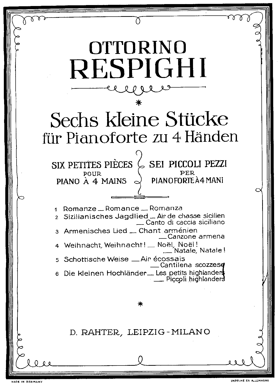 6 Little Pieces (Respighi, Ottorino) - IMSLP