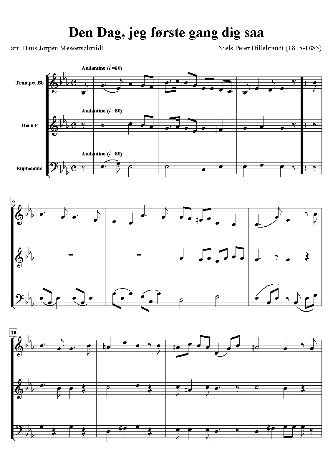 Den Dag, jeg første gang dig saa (Hillebrandt, Niels Peter) - IMSLP