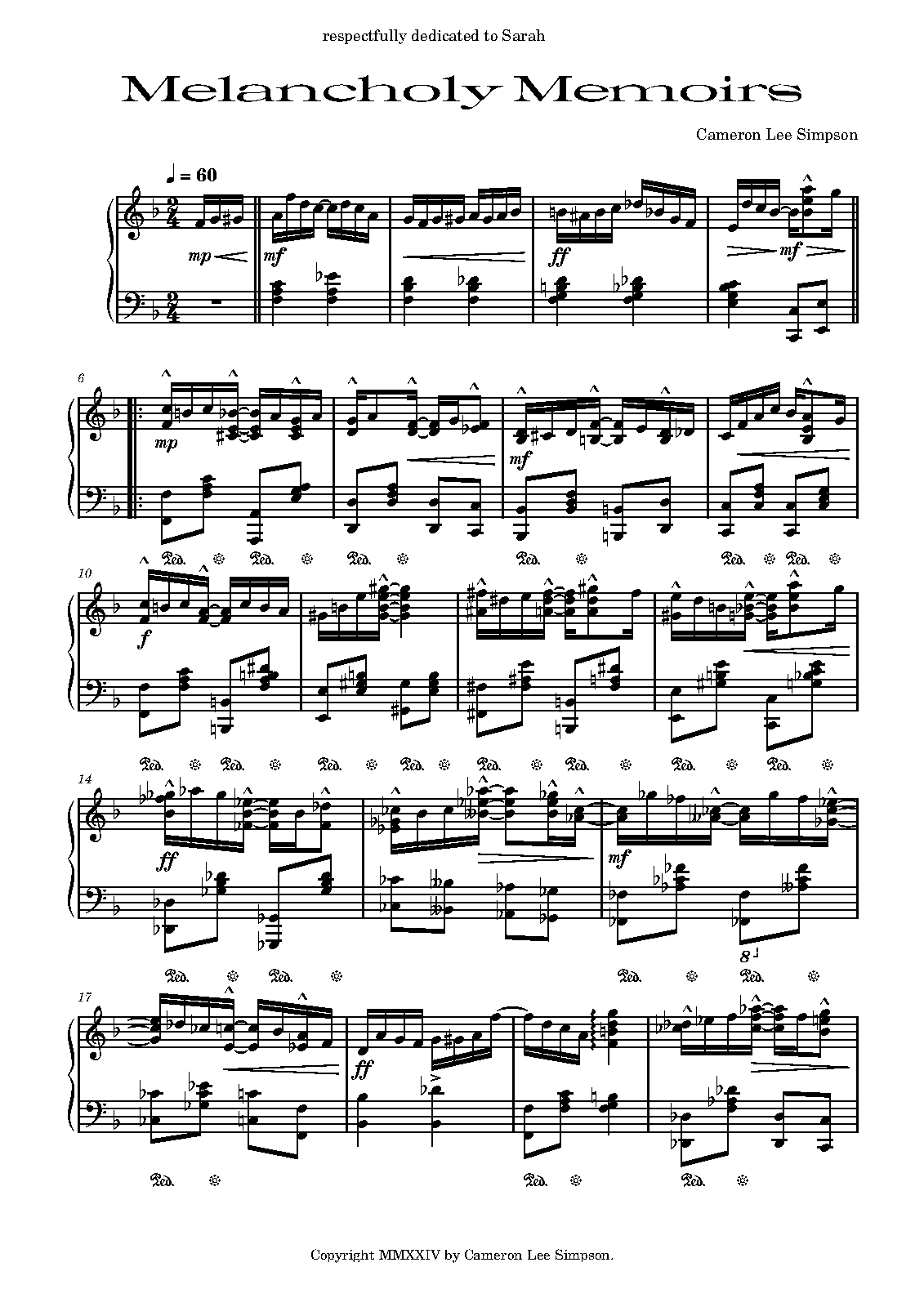 Melancholy Memoirs (Simpson, Cameron Lee) - IMSLP