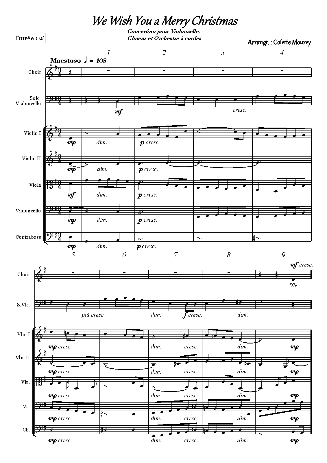 We Wish You a Merry Christmas (Mourey, Colette) - IMSLP