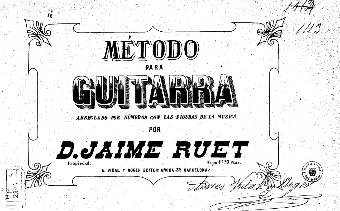 Método para guitarra (Ruet, Jaime) - IMSLP